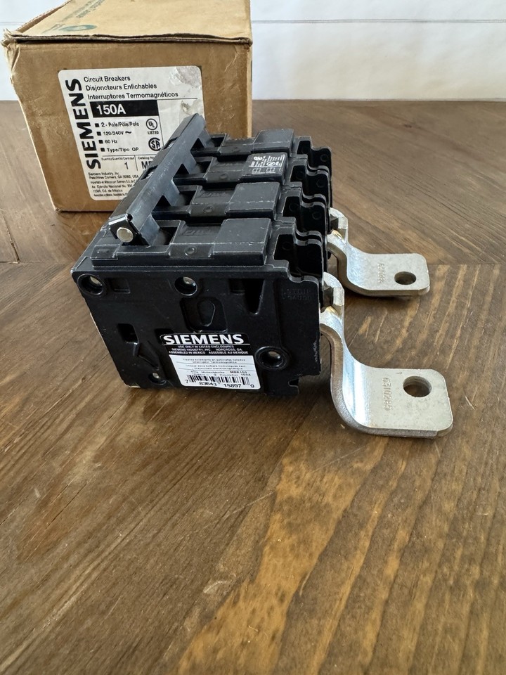Siemens MBK150 150 Amp 2 Pole 120/240V Main Circuit Breaker -New in Box ...