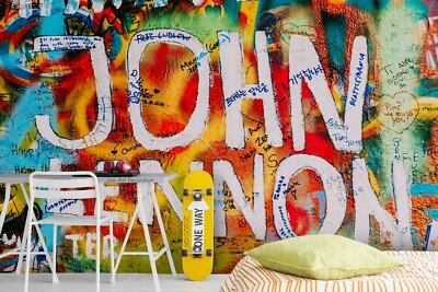 3D John Graffiti Wallpaper Wall Mural Removable Self-adhesive 70 | eBay ...