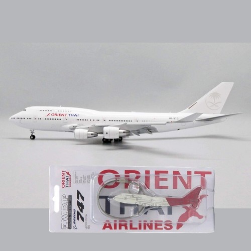 B747 ORIENT THAI AIRLINES HS-STC FLAPS DOWN WITH STAND - JC WINGS ...