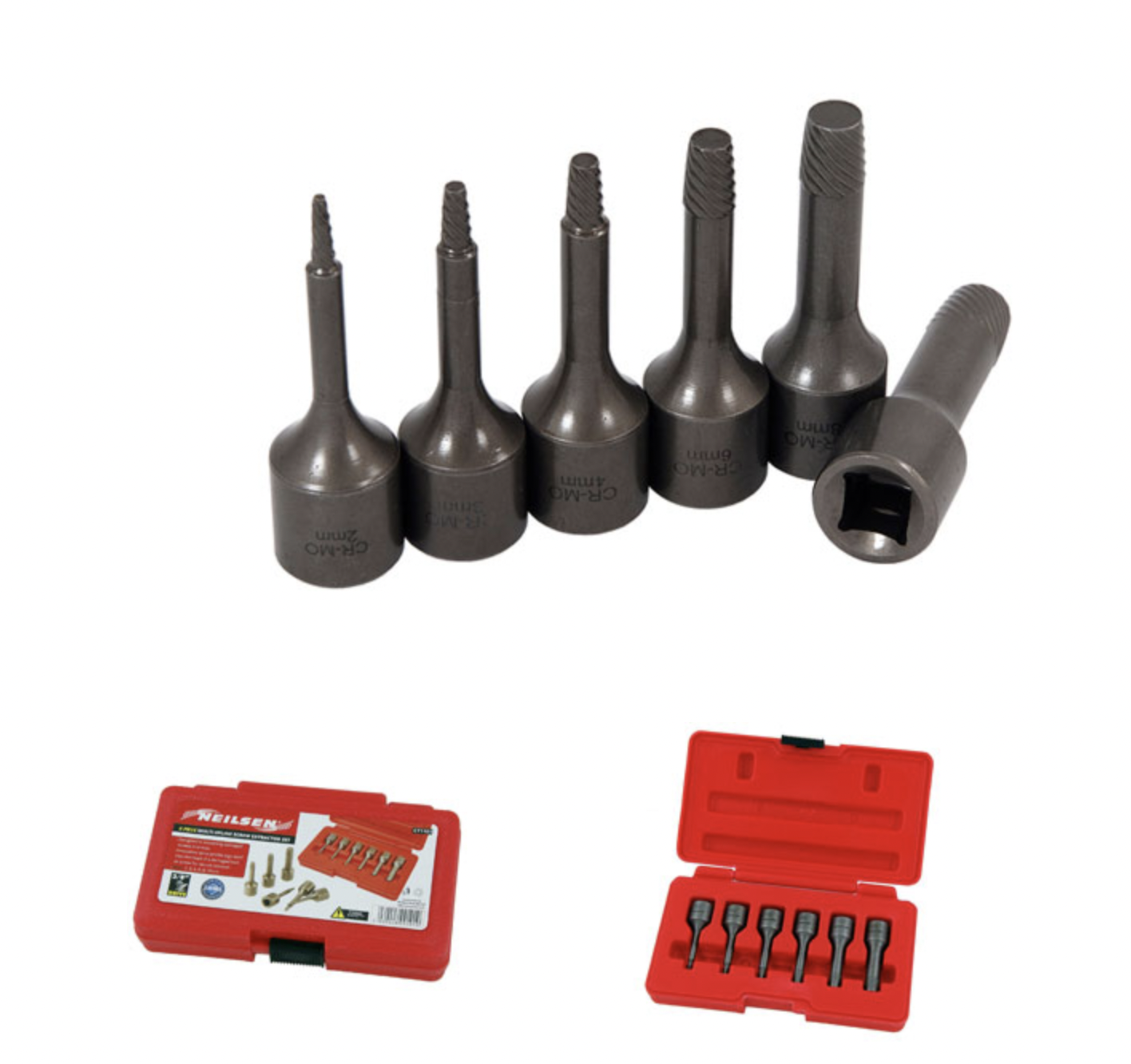Screw Extractor Easy Out Socket Set Multi Spline Removers 3 8 Dr 2 10mm