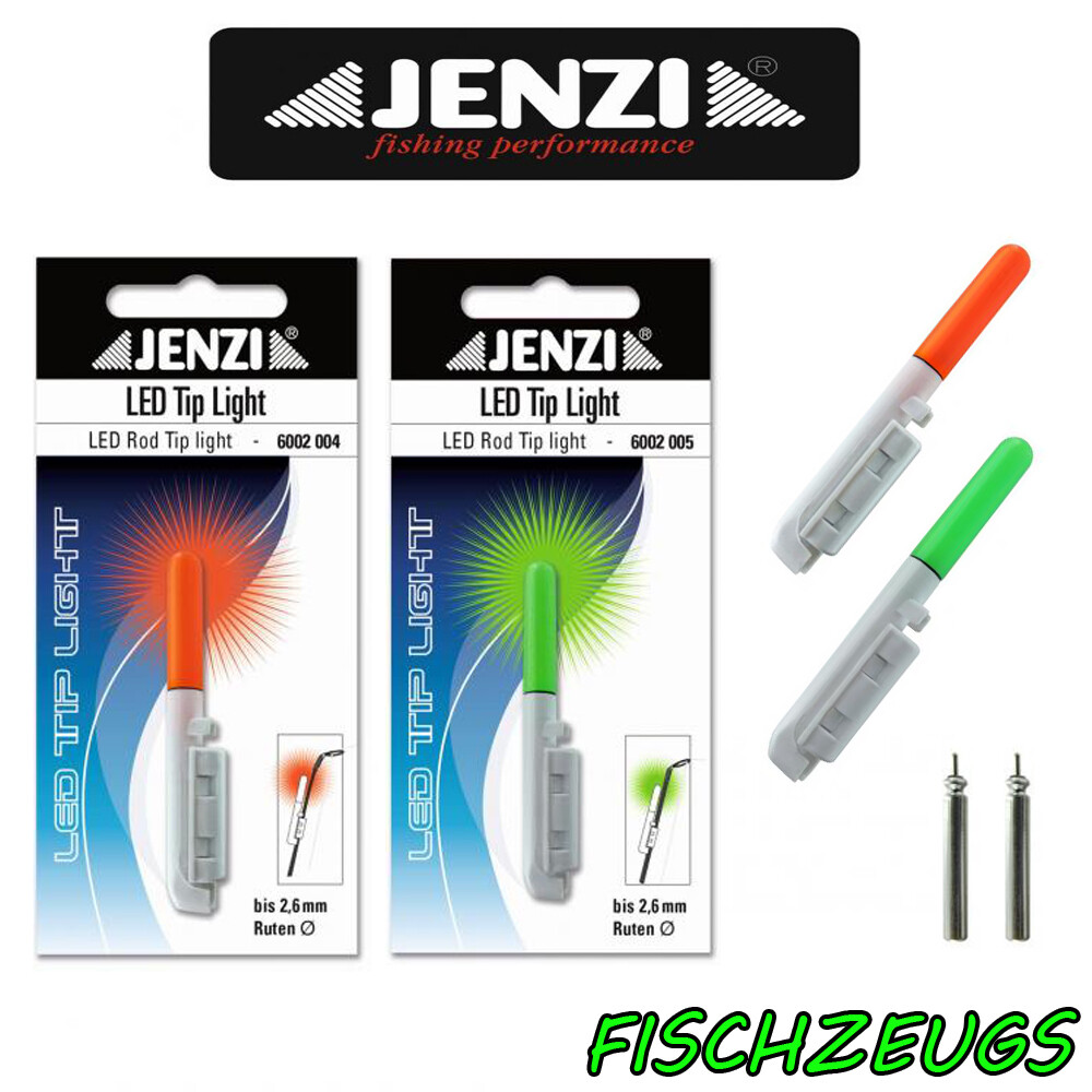 Jenzi LED Knicklicht Rod Tip Light Bissanzeiger Nachtangeln Mega Hell ...