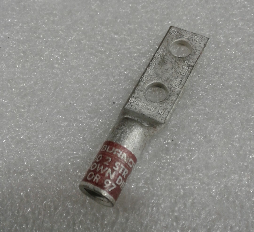 YA2CL-2TC14E2 BURNDY TWO HOLE LUG COMPRESSION #2 AWG NEW | eBay