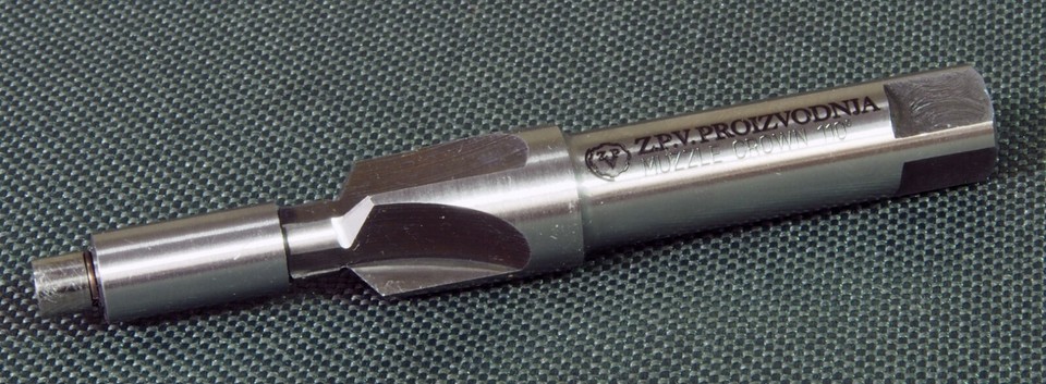 Muzzle Crowning tool, Cuts perfect 110 degree angle 30 cal, 6.5 & 9 mm ...