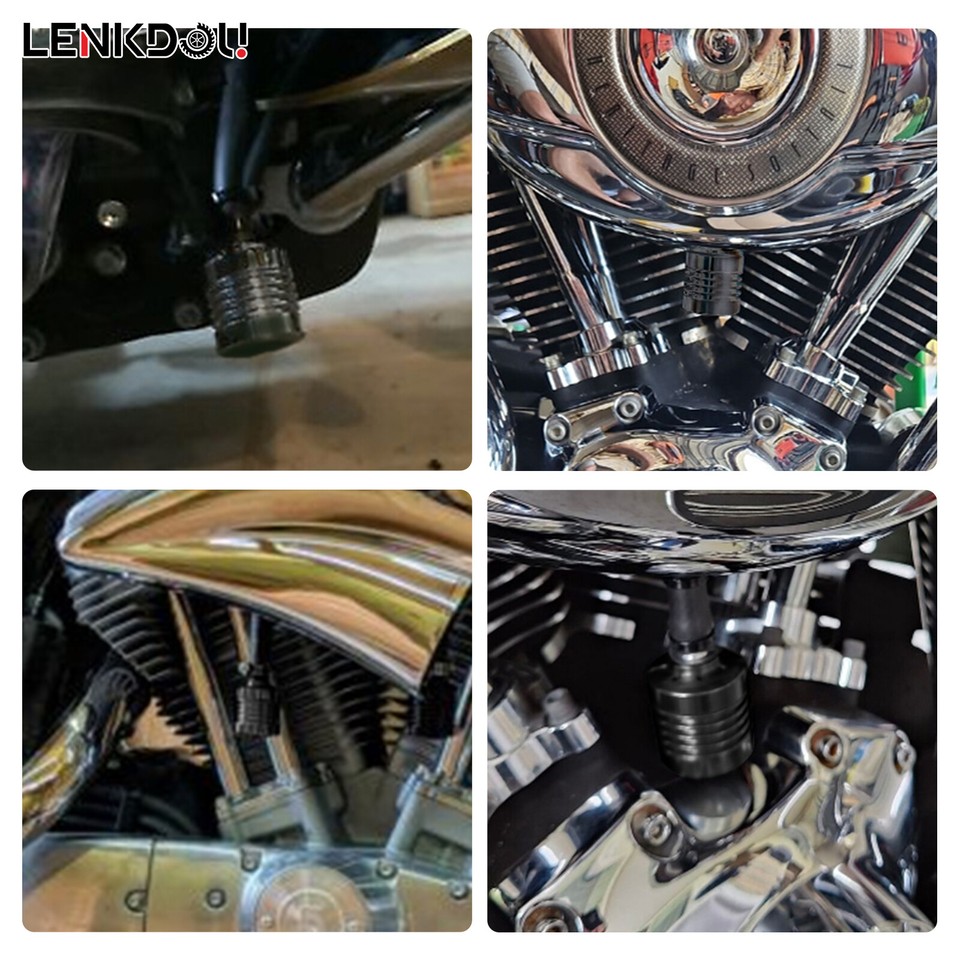 Motor Engine Oil Collector Vented Breather Canister Gearbox For Harley ...