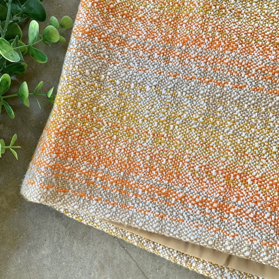 Talbots Tweed Ombre Cotton Blend Pencil Skirt Orange Yellow Ivory Size ...