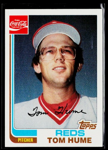 Tom Hume 1982 Topps Coca-Cola Cincinnati Reds #9 Cincinnati Reds | eBay