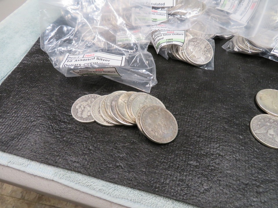 10 Morgan & Peace Silver Dollars-Assorted Dates-Circlated condition | eBay