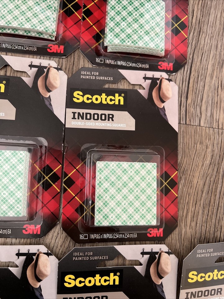 3M Scotch-Mount Indoor Double-Sided Mounting Squares 160 Squares Total ...