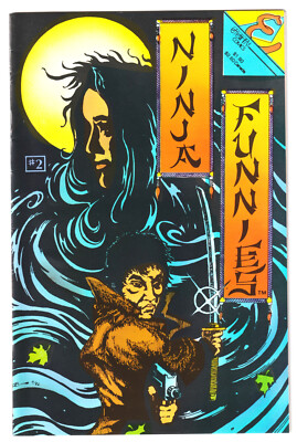 NINJA FUNNIES #2 Eternity Comics 1987 F/VF Black & White Dale Berry-Ken ...