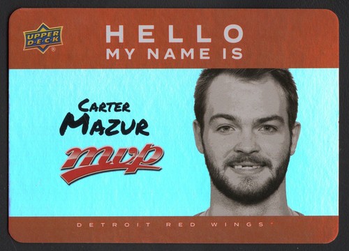 2025-26 NHL UPPER DECK MVP HELLO MY NAME IS STICKER CARD - HNI-20 ...