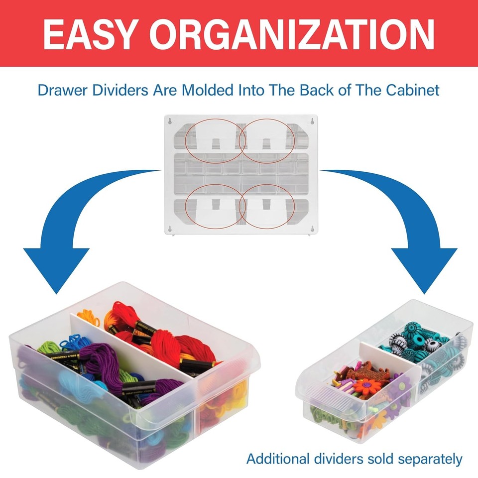 Akro-Mils 24-Drawer Plastic Drawer Storage Cabinet for Garage ...