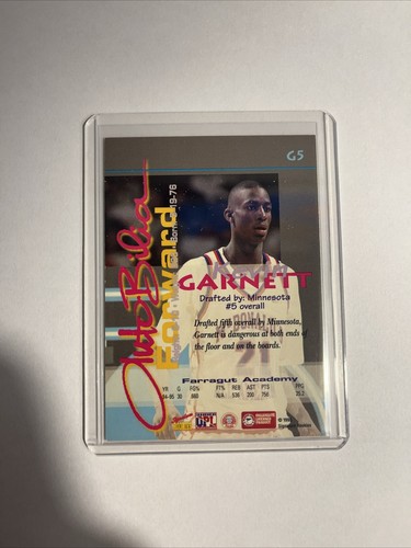 Signature Rookies Kevin Garnett Rookie Card G5 | eBay