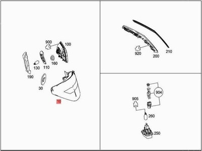 Genuine MERCEDES A207 C207 E-CLASS Convertible A207 Rear lamp ...