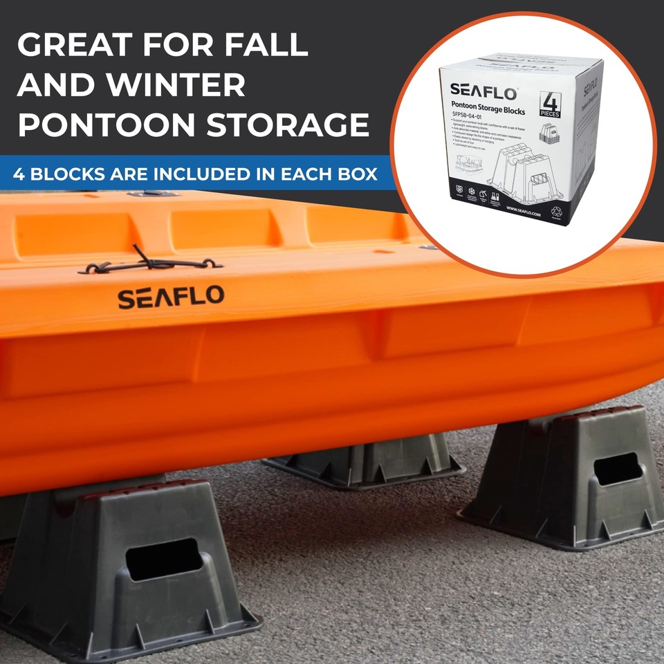 Pontoon Storage Blocks | 4pack Heavyduty Blocks For Pontoon Boat ...