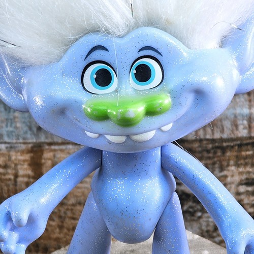 Dreamworks Trolls Action Figure Blue Guy Diamond White Glitter Sparkle ...