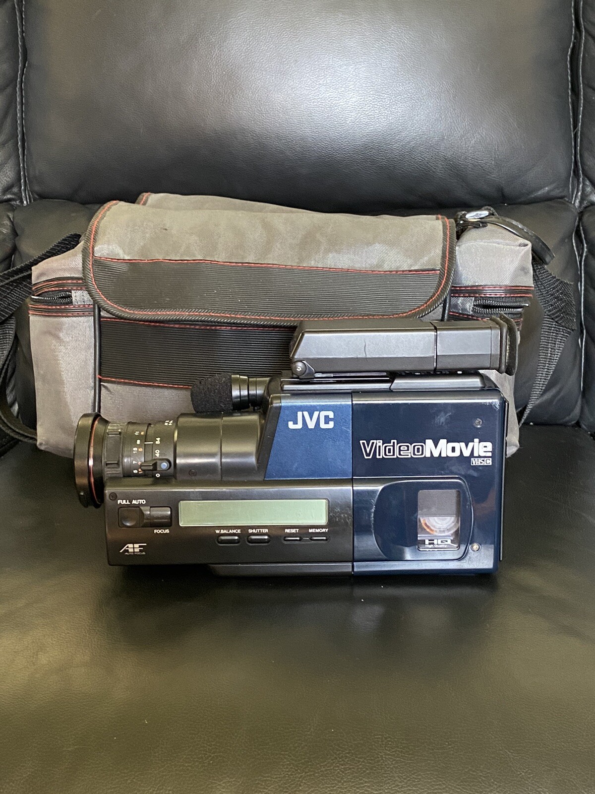VINTAGE 1988 JVC GR-35 VHSC VIDEO MOVIE CAMERA BLUE AS-IS UNTESTED ...