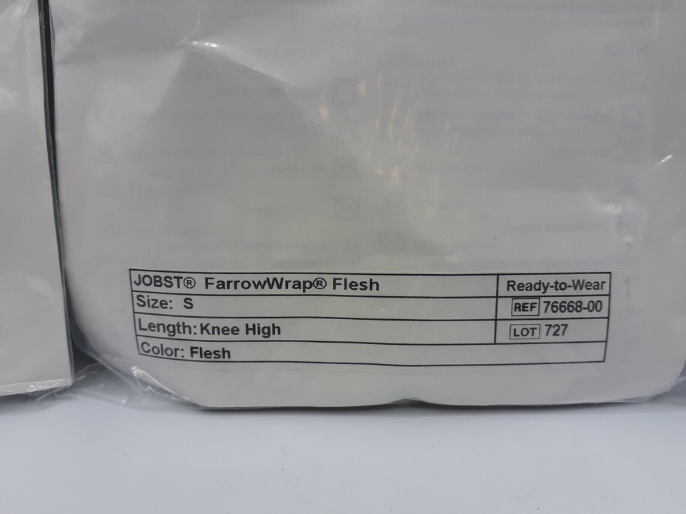 Lot of 3 JOBST FarrowWrap Farrow Silver AD Liner Small Knee High Color ...