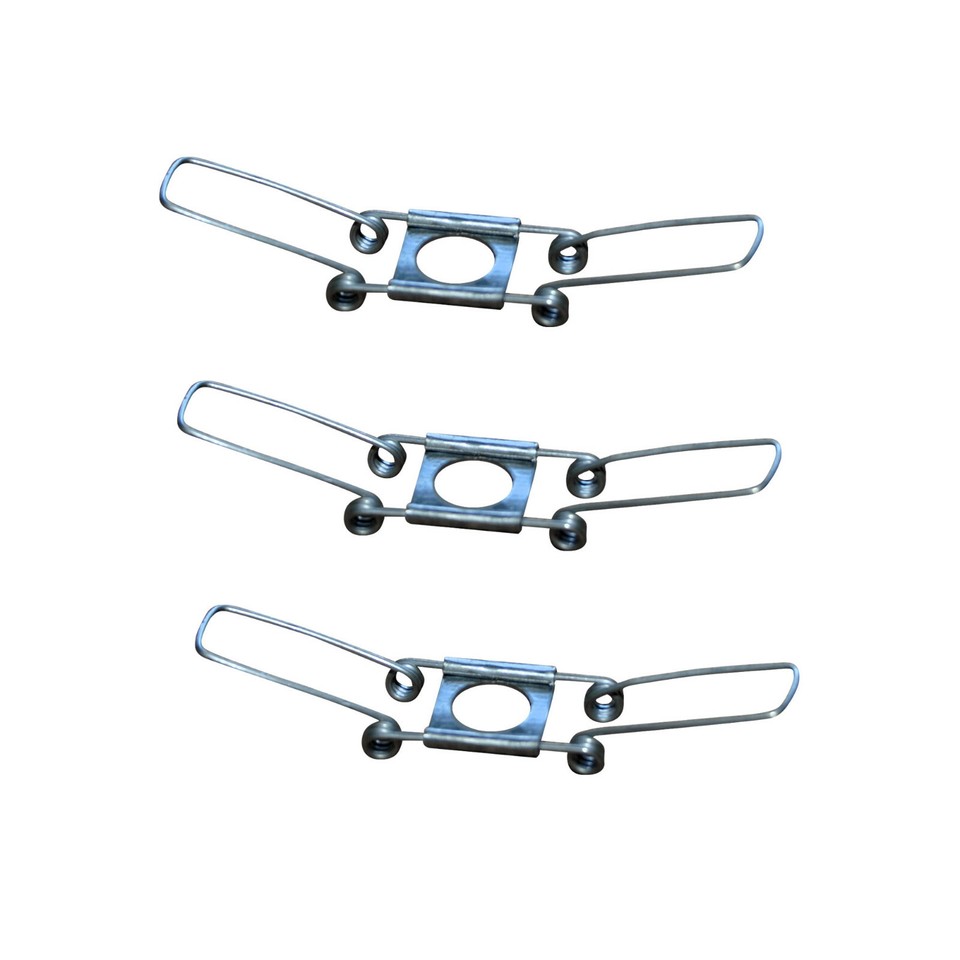 Spring Retaining Clip x3 Pack for Glass Lamp Shade Wall Light 2 or 3 ...