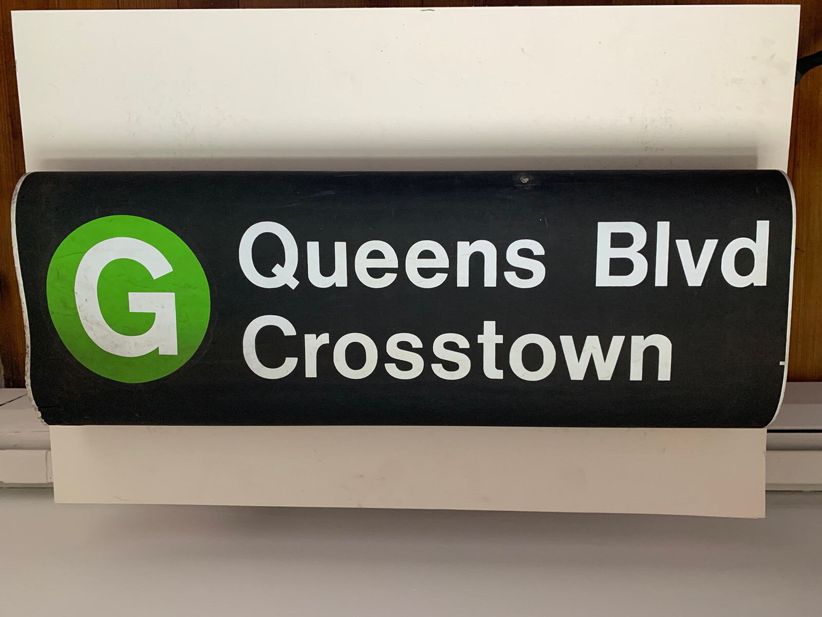 NYC SUBWAY ROLL SIGN G QUEENS BOULEVARD CROSSTOWN MANHATTAN BROOKLYN ...