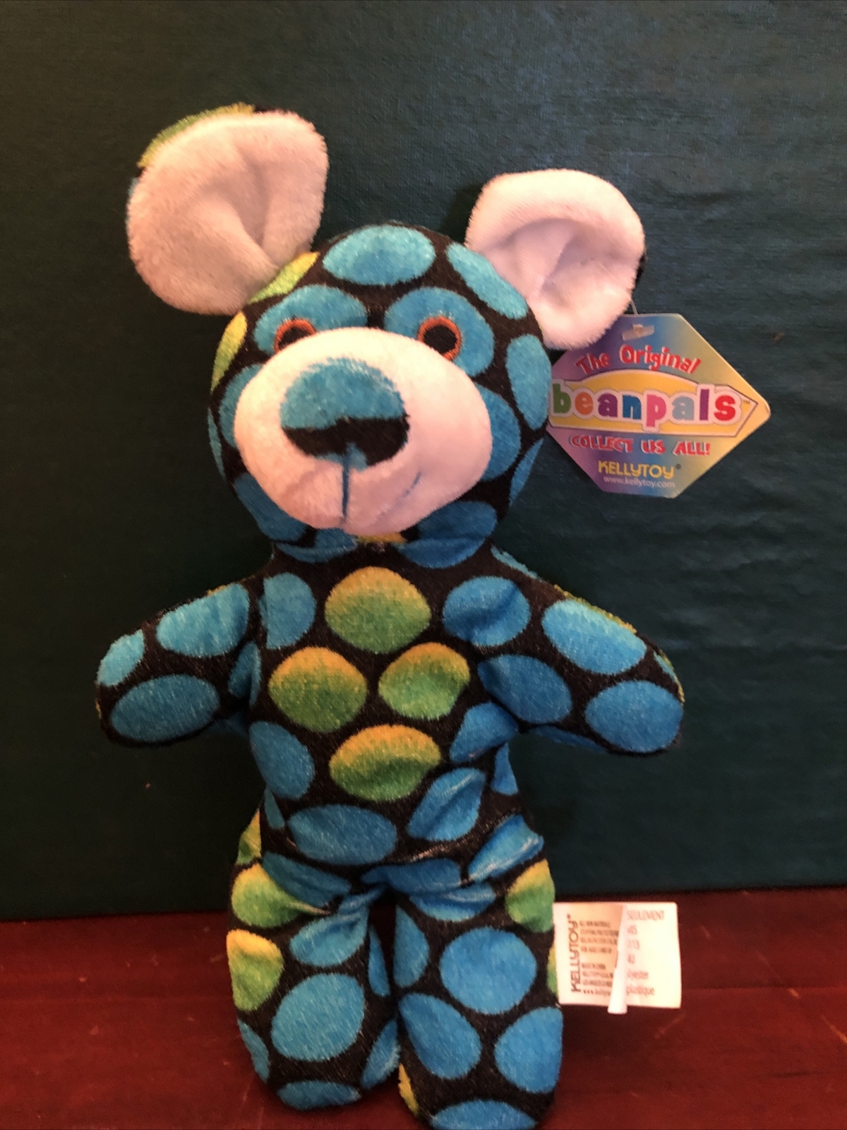 The Original Beanpals Multicolored 10”Teddy Bear Plush Kellytoy 2016 ...