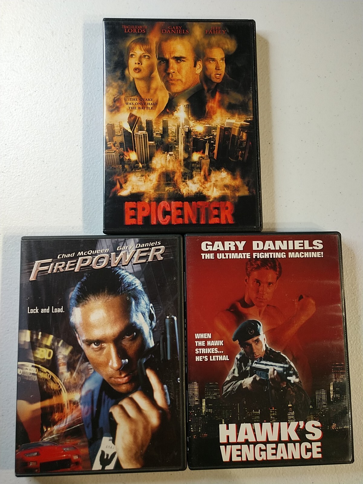 Gary Daniels DVD Lot Of 3. FirePower, Hawks Vengeance, Epicenter. Rare ...