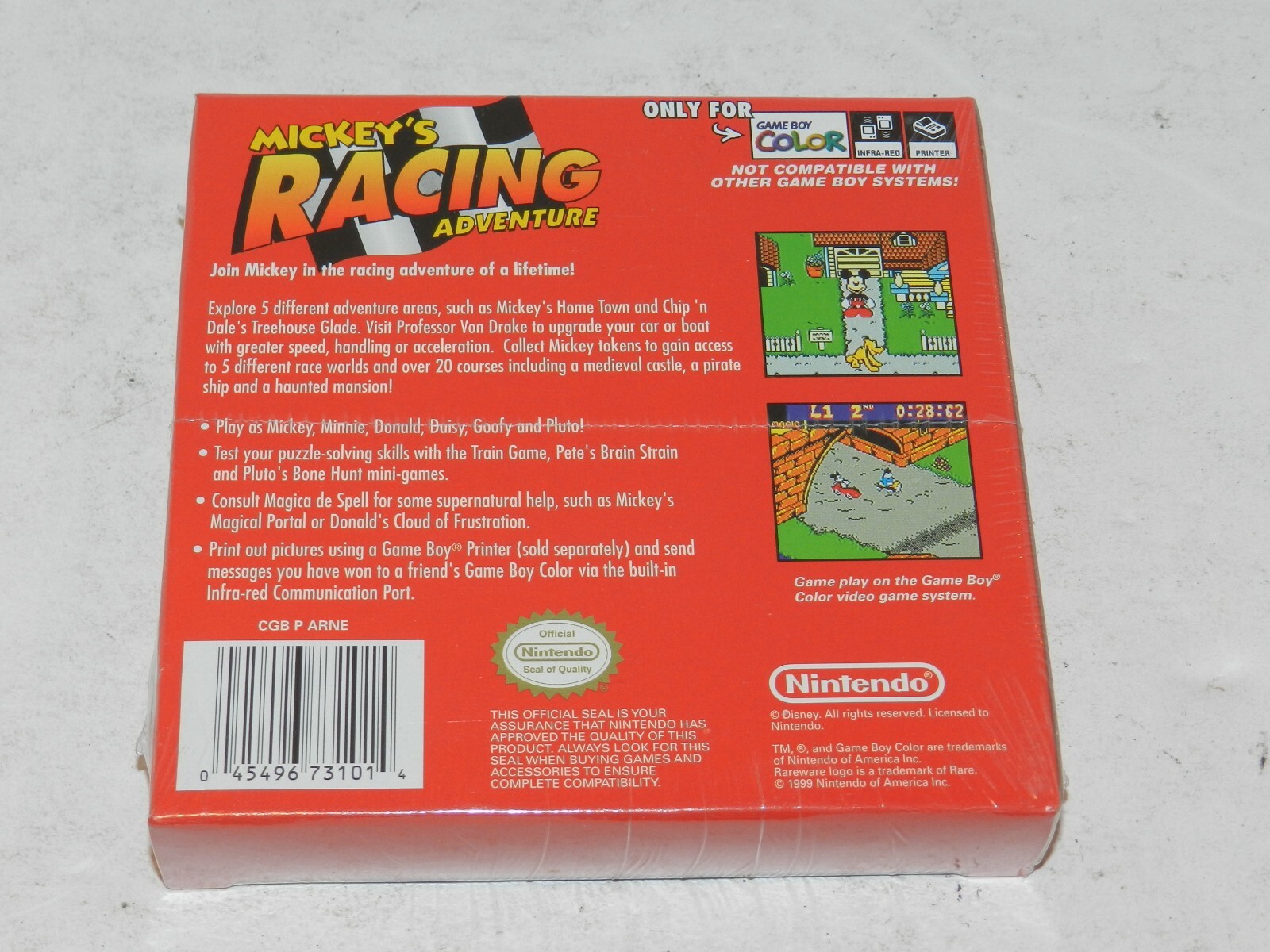 Mickey's Racing Adventure (Nintendo Game Boy Color, 1999) for sale ...