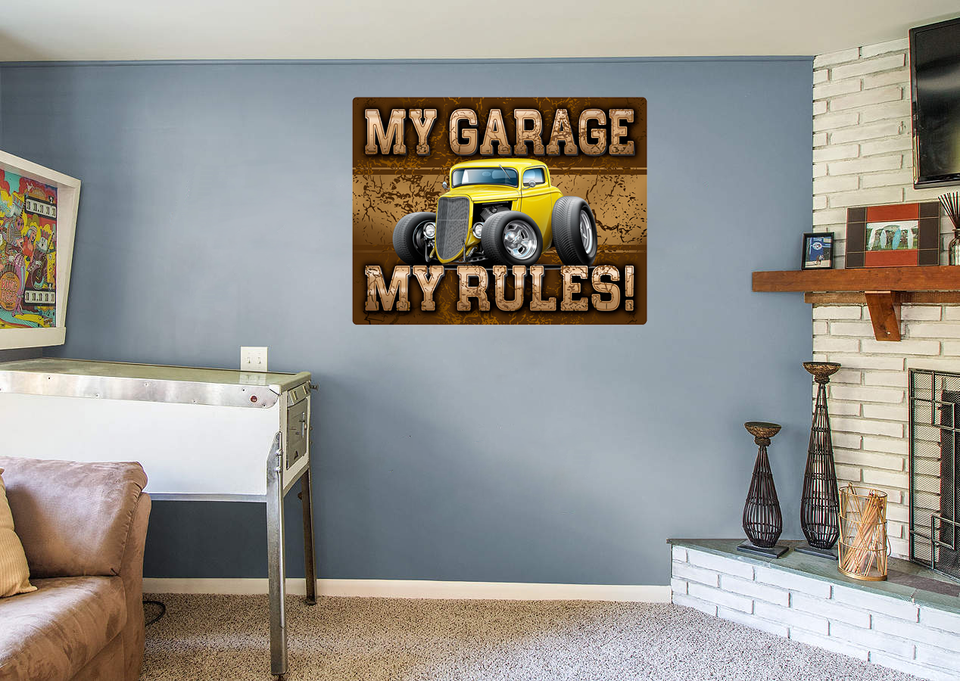 Ford Deuce Coupe My Garage My Rules Wall Art Graphic Sticker | eBay