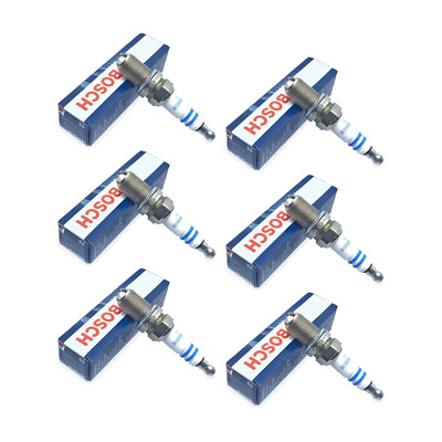 NEW For BMW E34 E39 525i X5 Spark Plugs Set of 6 Bosch Platinum+4 ...