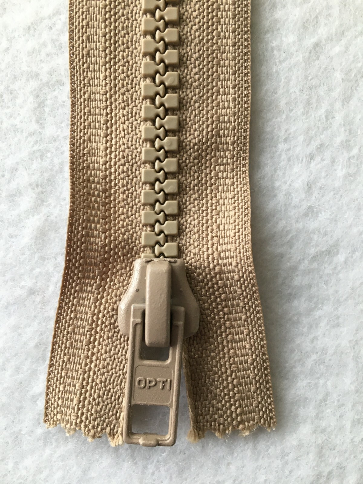 OPTI P60 Sport Open & Closed End #5 Zips Chunky Plastic Teeth Zipper ...