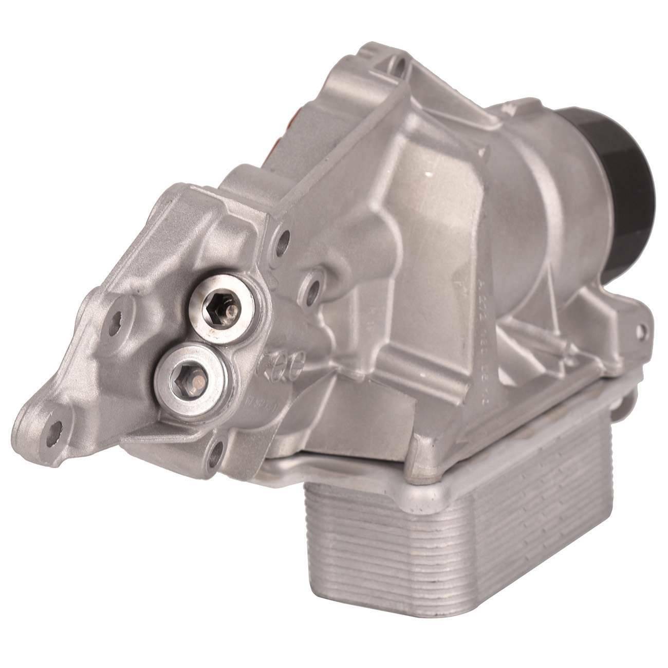 Engine Oil Filter Housing w/ Oil Cooler Fits Mercedes W203 X164 W164 ...