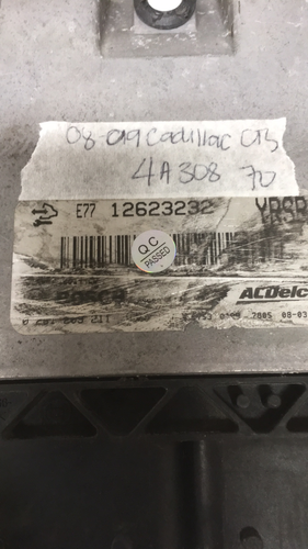 12623232 Cadillac Cts Moteur Contrôle Module Ordinateur 2008-2009 Testé ...