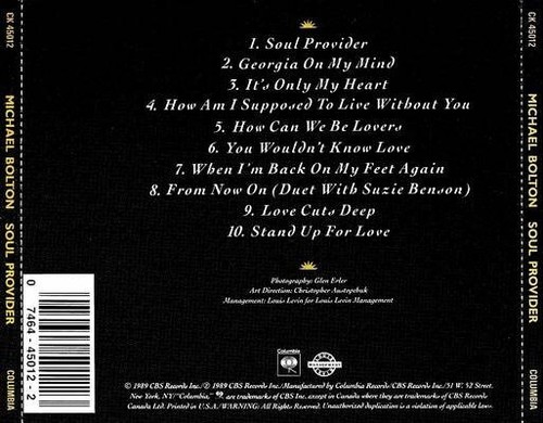 Michael Bolton - Soul Provider (CD) | eBay