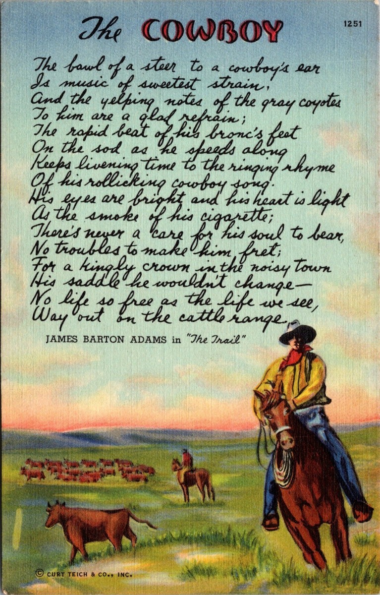 Poems About Rodeo Cowboy Poetry — Gilbreath Memorial Library