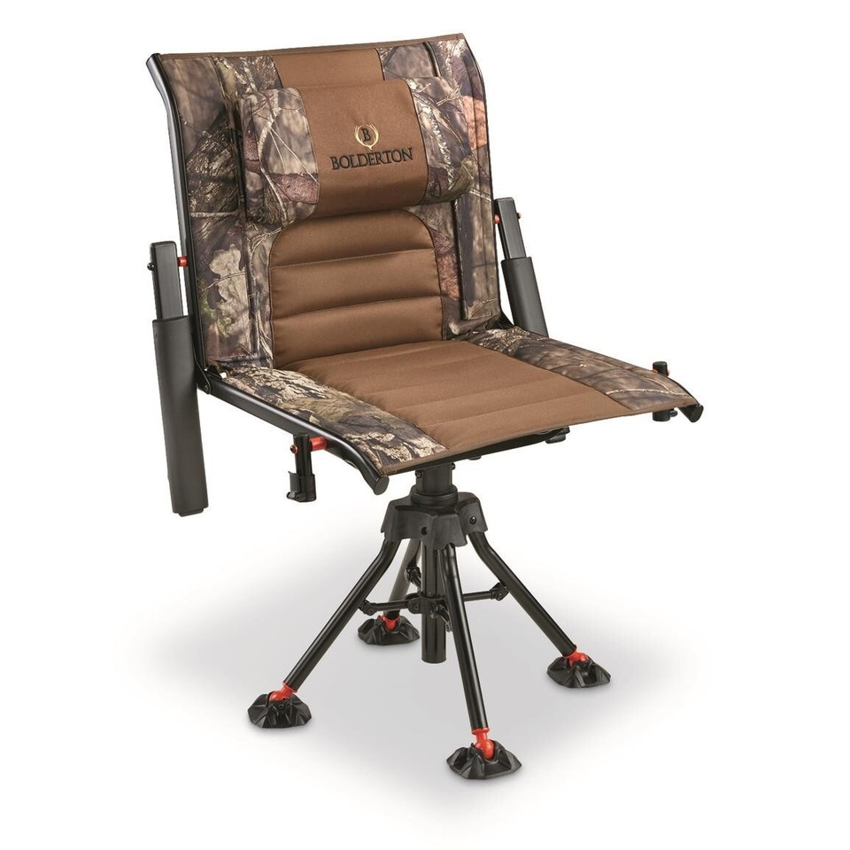 Outdoor Portable Hunting Rotating Swivel Seat Blind Chair Camo Deer ...