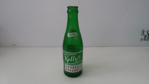 Kelly's Sparkling Beverage Stanhope NJ Bottle Green ACL Soda | eBay