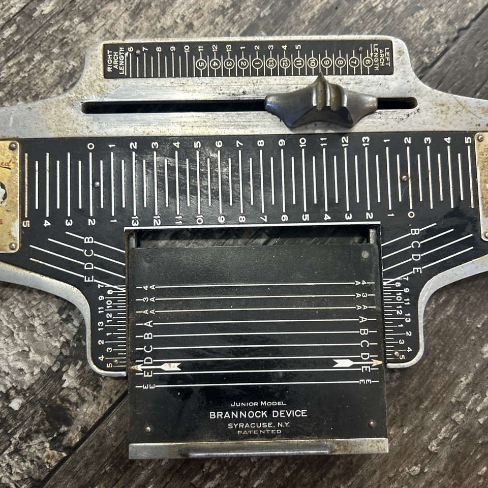 The Brannock Device NY Shoe Sizer Junior Model Width Arch Foot ...