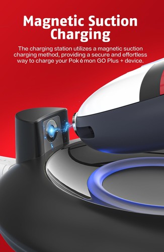 Poke GO Plus + Charger, Poke GO Plus Plus Charging Dock with Silicone ...