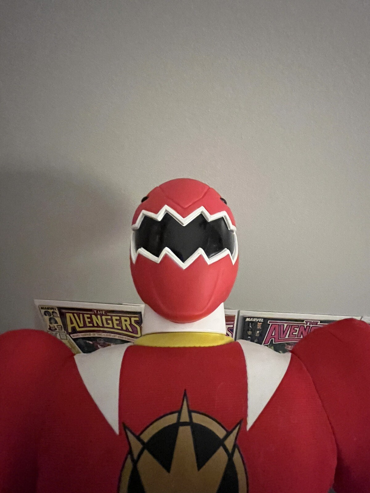 Mighty Morphin Power Rangers Plush Red Ranger Dino Thunder Doll Sound ...
