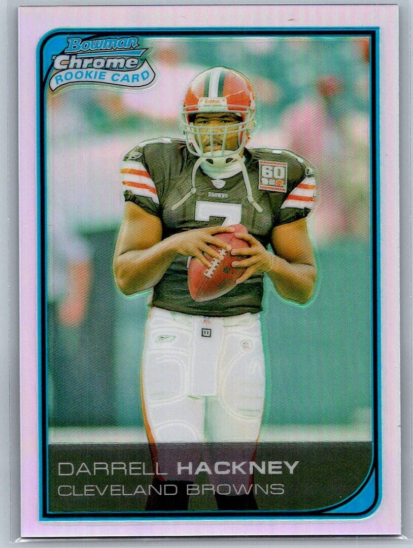 Darrell Hackney 2006 Bowman Chrome RC Refractor Rookie #51 Cleveland ...