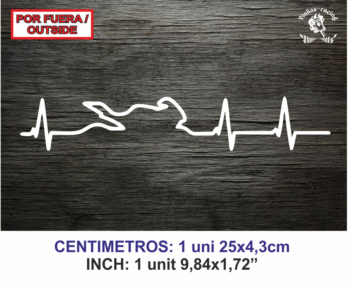 Cardio Moto Cardiomoto Helmet Casco Bike Vinilo Vinyl Sticker Aufkleber ...