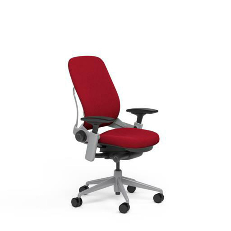 Steelcase Leap PLUS Adjustable Chair V2 - Buzz2 Rouge Red Fabric 500lb ...