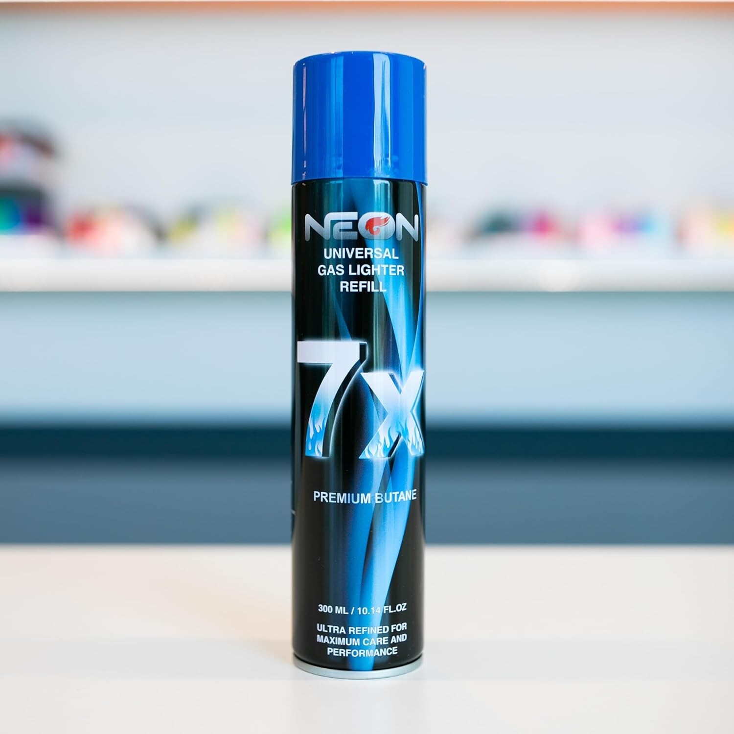 1 Can Neon 7X Refined Butane Lighter Gas Fuel Refill 300 mL 10.14 oZ ...