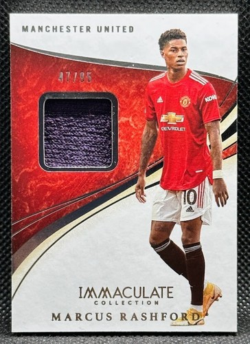2020-21 Panini Immaculate EPL =Marcus Rashford= Boot Memorabilia #'d ...