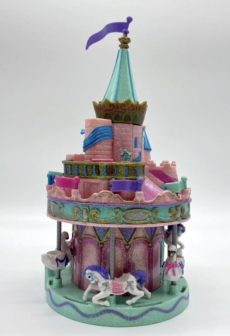 Vintage 1996 Trendmasters Starcastle Carousel Playset Glitter Swan ...