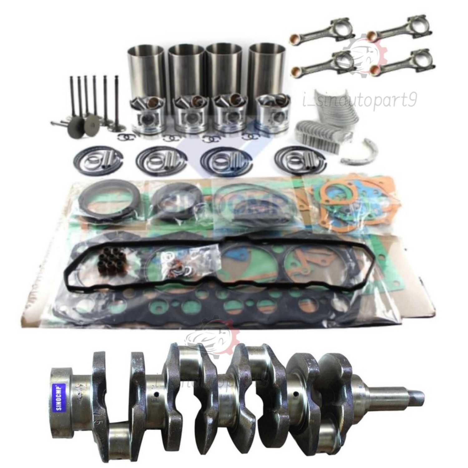 Engine Repair Gasket Kit & Con Rod & Crankshaft 3044 3044C Fit For Cat ...