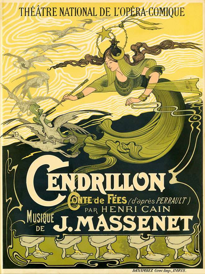 Cendrillon 1899 Vintage French Fairy Tale Theater Film Giclee Canvas ...