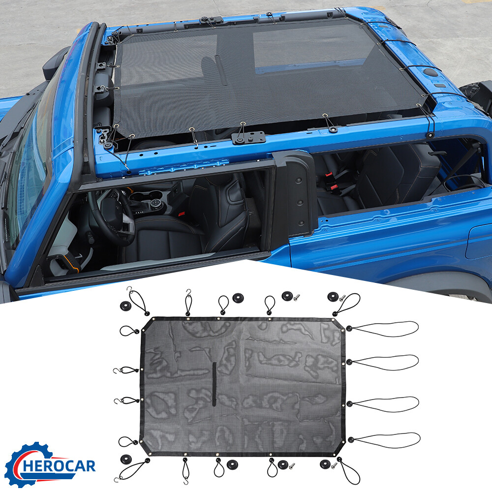 Mesh Sunshade Sun Shade Sunroof Cover for Ford Bronco Accessories 2 ...