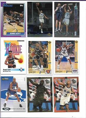 DENNIS SCOTT LOT (18) ROOKIE, ALL ROOKIE TEAM, STAR QUEST, EMBOSSED ...