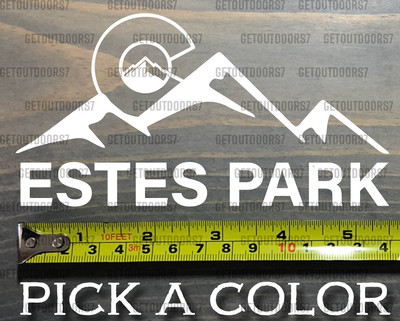 Estes Park Sticker Decal 5.5" Colorado Ski Mountain Rocky Mountain ...
