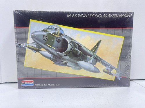 Vintage 1987 Monogram McDonnell-Douglas AV-8B Harrier 1/48 Scale Model ...